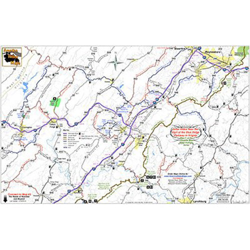 Map #1 -- Great Rides Near the Start of the Blue Ridge Parkway in Virg ...