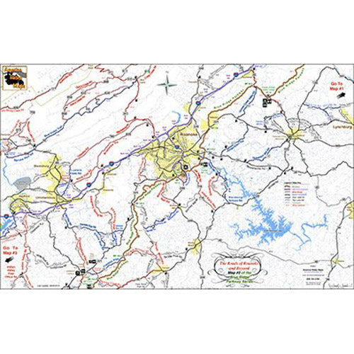 Map #2 -- The Roads Of Roanoke and Beyond – Virtual Blue Ridge Bookstore