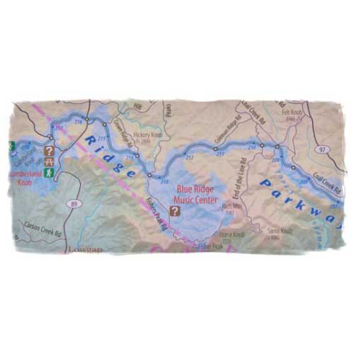 Detailed Guidemap to the Blue Ridge Parkway: Central Section – Virtual ...