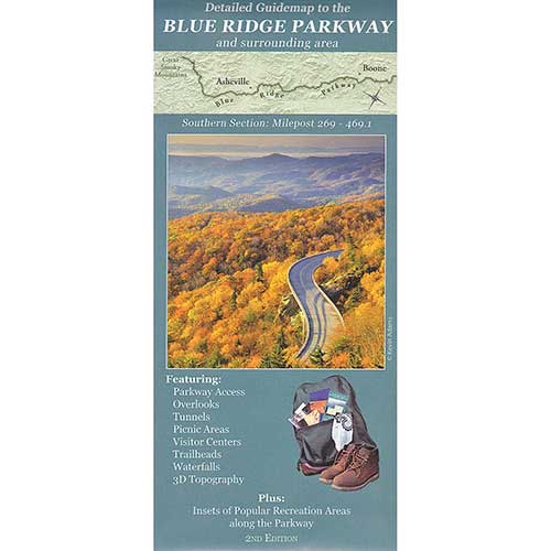 Detailed Guidemap to the Blue Ridge Parkway: Southern Section – Virtual ...