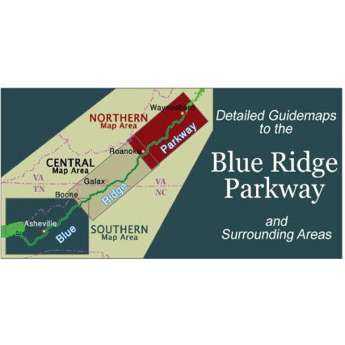 Detailed Guidemap to the Blue Ridge Parkway: Gift Set – Virtual Blue ...